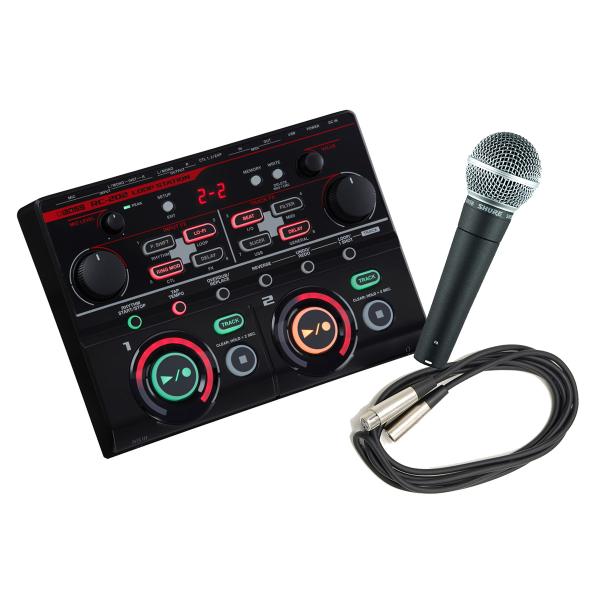 【セット内容】■BOSS ボス / RC-202 Loop Station■Shure / SM58-LCE ダイナミックマイクロフォン■Bias / MDIN-3M BLK マイクロフォンケーブルRC-202 は、クラブ/エレクトロニカ系...