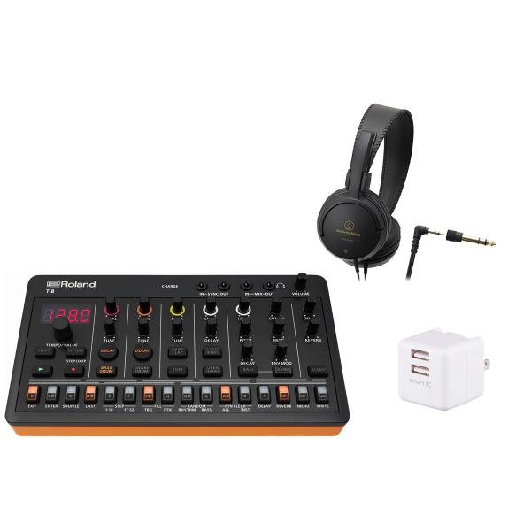 ヘッドホンとUSB電源アダプターがセットでお買い得！Roland のリズム・マシンを象徴するTR シリーズのドラム・サウンドとTB-303 のベース・サウンドを、ポケットサイズのコンパクトボディに集約。T-8 は、エレクトロニック・ミュージ...