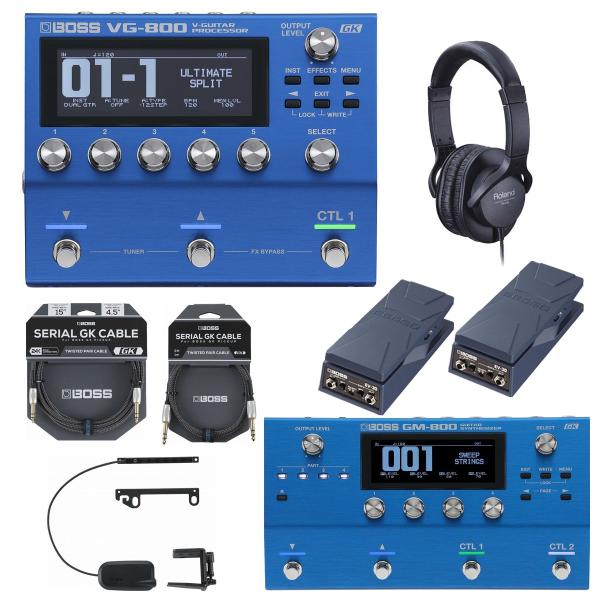 ■GK OUT端子を経由しVG-800とGM-800を接続することができます。ディバイデッド・ピックアップの信号が共有されるため、その両方を同時に演奏することが可能です。さらにGK IN/OUT端子は最終的に出力されるサウンドの送受信にも対...