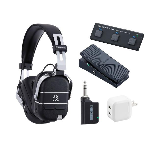 BOSS / 技 WAZA-AIR (USB Type-C仕様) [自由自在にサウンドメイクワイヤレスセット] FS-1-WL+ EV-1-WL ■別売りのBOSS純正フットスイッチを駆使して、内蔵エフェクト等をコントロール可能！2ポートA...