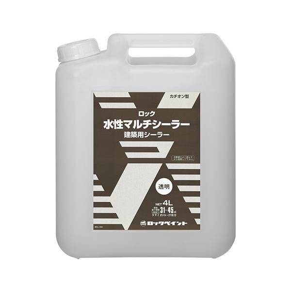 ＜ロック水性マルチシーラー＞（カチオン型エマルション系）●水性タイプで扱いやすく、安全性にすぐれています。●旧塗膜や素地によく浸透し、付着性にすぐれています。●水性のため、旧塗膜を侵しにくく、上塗り塗料も水性から油性（弱溶剤型）まで幅広く対...