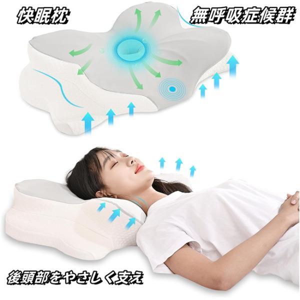 【発売日：2023年10月01日】中空設計と凹型形状により、後頭部をやさしく支え、首や肩の負担にならない。素材または繊維 白い生地　ポリエステル１００％ グレー生地　ポリウレタン12%　　ナイロン88%