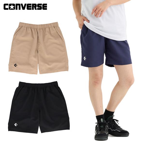 ■商品詳細コンバースのハーフパンツ。吸汗速乾性があるポリエステル素材を採用。綿素材に比べて軽量かつ、シワになりにくいのが特徴。移動着におすすめ。■サイズSサイズ:ウエスト72-76cm、身長162-167cmMサイズ:ウエスト76-80cm...