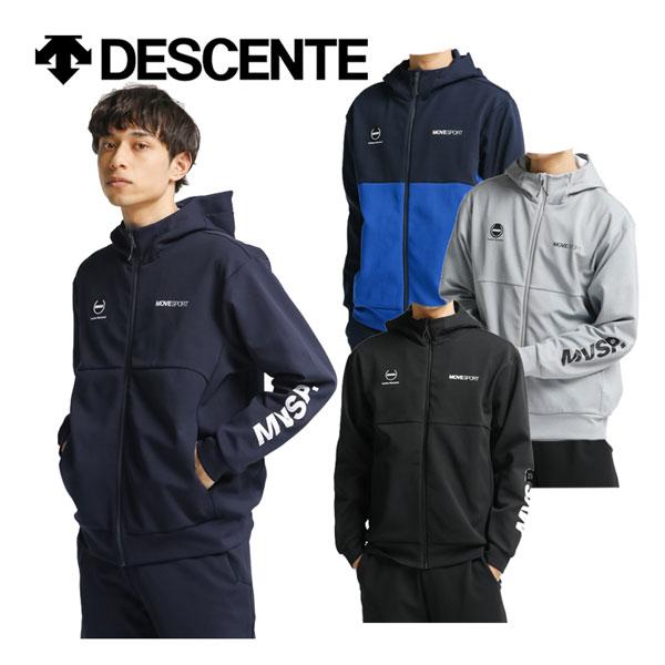 デサント【DESCENTE】ムーヴスポーツ【Move Sport】S.F.TECH スリーブロゴ フルジップフーディー / テーパードジョガーパンツ 上下セット DMMVJF20 / DMMVJG20 トレーニングウェア上下セット (スポー...
