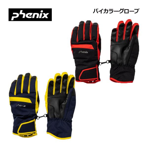 【2025-2026】フェニックス【PHENIX】メンズ スキーグローブ バイカラーグローブ ESM25GL13 (男性用/5本指/スキー手袋/スキーグラブ/スキー小物/高耐水インサート/防水/保温/防寒/スキー/スノーボード/ウィンタース...