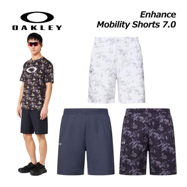 【2026 春夏】オークリー【OAKLEY】メンズ Enhance Mobility Shorts 7.0 FOA408813 (男性用/ハーフパンツ/ショートパンツ/トレーニングウェア/スポーツウェア/半ズボン/短パン/紫外線防止/吸汗速...
