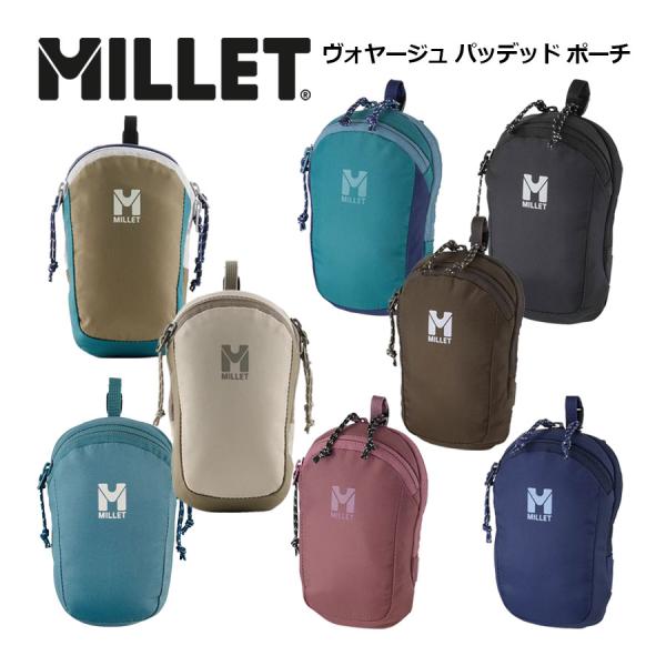 【1点までメール便可】ミレー【MILLET】ヴォヤージュ パッデッド ポーチ VOYAGE PADDED POUCH 小型ポーチ 外付けポーチ 登山 トレッキング用品 MIS0660 (小物入れ/携帯ポーチ/軽量/デイリー/旅行/野外/フェ...