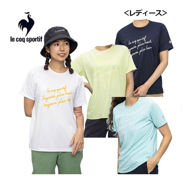 【1点までメール便可】ルコック【le coq sportif】 レディース EXcDRY D−Tec 半袖 Tシャツ QMWVJA05 (女性用/ウィメンズ/半袖シャツ/トレーニングウェア/スポーツウェア/ランニング/ジョギング/ジム/吸汗...