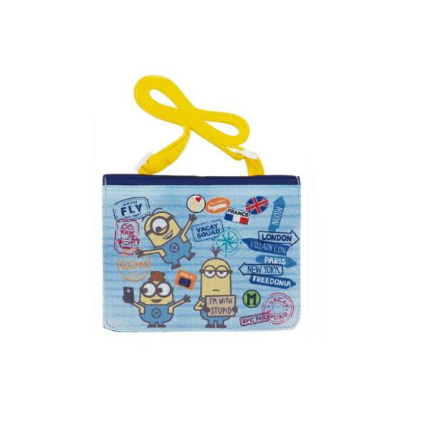 スケ525094  【ミニオンズ】ショルダー付きお出かけポケット【ミニオン】【ユニバーサルスタジオ】【映画】【アニメ】【カバン】【小物入れ】【ティッシュ入れ】【バッグ】【ポケット】【ポシェット】【おでかけ】【遠足】【子供】【キッズ】【雑貨】...
