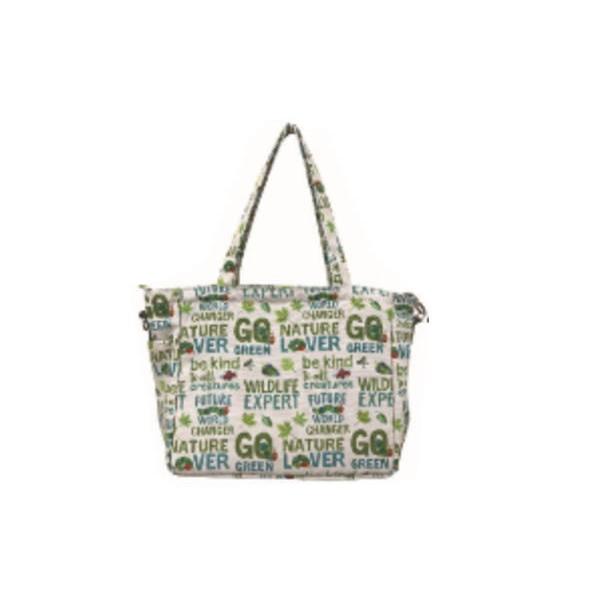 アイK3185 A  【はらぺこあおむし】マザートート【アイボリー】【エリックカール】【はらぺこ】【あおむし】【ロングセラー】【絵本】【トート】【トートバッグ】【マザーバッグ】【鞄】【かばん】【カバン】【赤ちゃん】【ベビー】【雑貨】【グッズ...