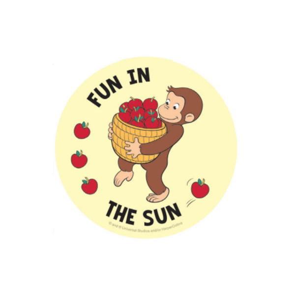 トシCG-SE009 【おさるのジョージ】ステッカー【FUN IN THE SUN】【ジョージ】【ひとまねこざる】【Curious George】【絵本】【アニメ】【キャラクター】【シール】【文房具】【学校】【勉強】【雑貨】【グッズ】【かわ...