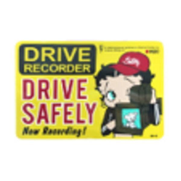 ショ145040 【アメリカン雑貨】【Betty Boop】サインステッカー【ドライブレコーダー搭載】【ベティ・ブープ】【ベティ】【アメリカ】【USA】【STICKER】【シール】【ステッカー】【車】【雑貨】【グッズ】【かわいい】【アメリカ...