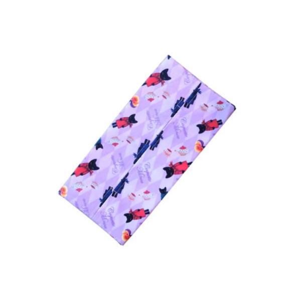 ナイM-MINOUTBP　【送料無料】【日本製】【オリジナル】【ミヌー】ティッシュボックスカバー【パープル】【紫】【総柄】【猫】【ネコ】【ねこ】【動物】【アニマル】【カバー】【ケース】【ティッシュ入れ】【インテリア】【雑貨】【グッズ】【かわ...