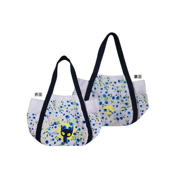 ナイ 024335　【オリジナル】【ブルー・ワールド】バルーンバッグ【ローズ】【猫】【ネコ】【ねこ】【動物】【アニマル】【かばん】【カバン】【鞄】【バッグ】【トート】【アウトドア】【お出かけ】【雑貨】【グッズ】【かわいい】【オリジナル】【ブ...