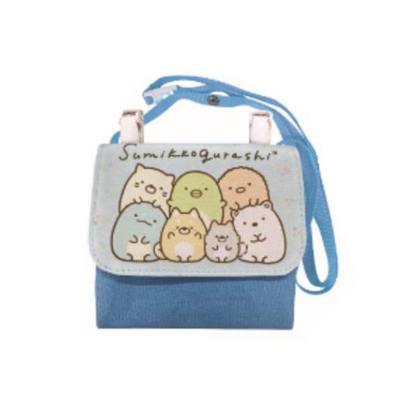 アイK-6465 B  【送料無料】【すみっコぐらし】ポケットポーチ【ブルー】【青】【すみっこぐらし】【サンエックス】【ゆるキャラ】【ポーチ】【ケース】【小物入れ】【ポシェット】【ショルダー】【斜め掛け】【かばん】【バッグ】【子供】【キッズ...
