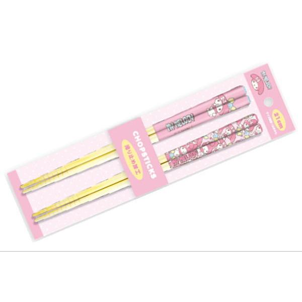 ティSR-5535610MM  【送料無料】【サンリオキャラクターズ】ペア竹箸 【21cm】【うしろ！】【マイメロディ】【マイメロちゃん】【マイメロ】【まいめろ】【箸】【ハシ】【はし】【食事】【食器】【キッチン】【2本入り】【2本セット】【...