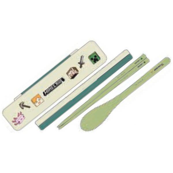 スケ621734  【送料無料】【Minecraft】【マインクラフト】抗菌食洗機対応音のならないコンビセット【23】【Explore More】【マイクラ】【ゲーム】【箸】【スプーン】【箸入れ】【箸ケース】【コンビ】【遠足】【アウトドア】...