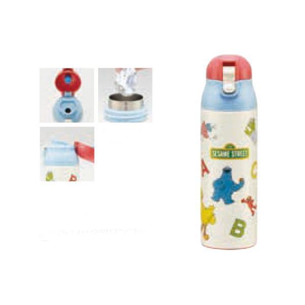スケ587061  【セサミストリート】ロック付ワンプッシュステンレスマグボトル【23】【エルモ】【クッキーモンスター】【sesame】【アニメ】【水筒】【すいとう】【マグ】【ボトル】【遠足】【アウトドア】【子供】【キッズ】【雑貨】【グッズ...