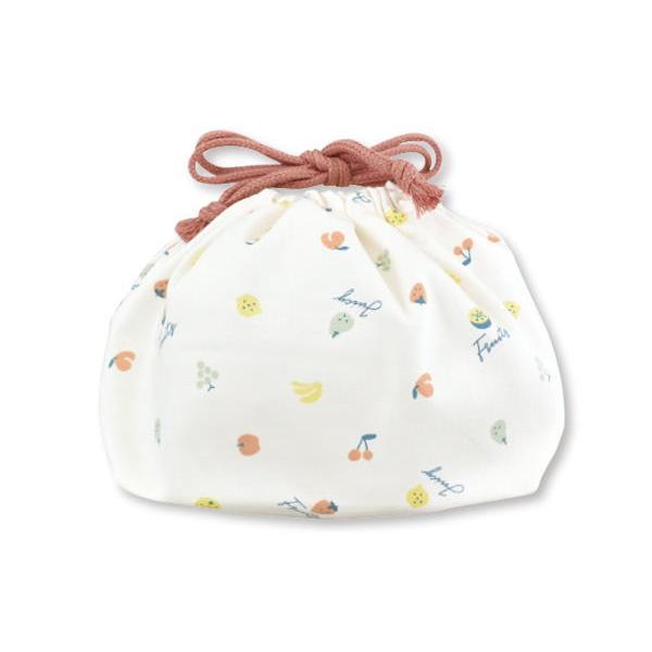 オニYUH-851　【nenne-futurum】【ネンネフトゥールム】ランチ巾着【フルーツ】【巾着】【きんちゃく】【袋】 【弁当入れ】【ランチバッグ】【収納】【遠足】【アウトドア】【お出かけ】【子供】【キッズ】【雑貨】【グッズ】【かわいい...