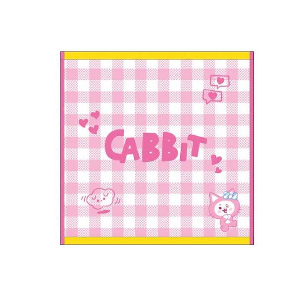 マル5465000200　【送料無料】【LINE FRIENDS】【WDZY】【ヴィッジ】ミニタオル【チェック】【CABBIT】【キャビット】【ITZY】【イッチ】【ガールズグループ】【韓国】【コリア】【K-POP】【タオル】【たおる】【ハ...