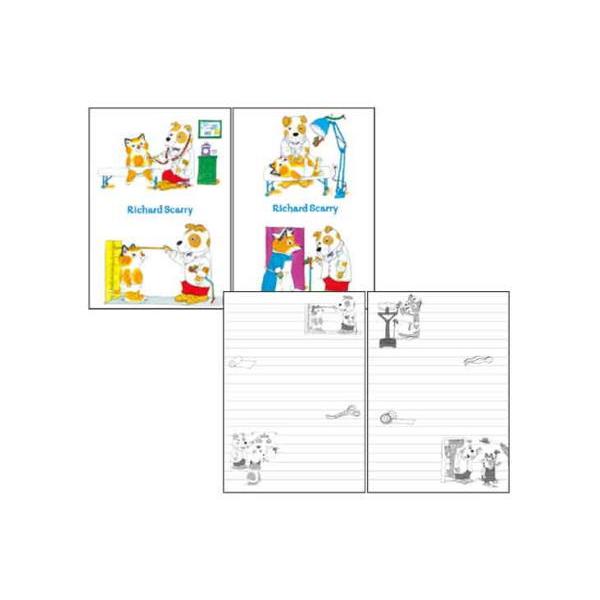 スモRS1055　【送料無料】【リチャード・スキャリー】A5ノート【身体測定】【絵本】【動物】【アニマル】【ノート】【文房具】【学校】【勉強】【雑貨】【グッズ】【かわいい】【送料無料】【リチャード・スキャリー】A5ノート【身体測定】【絵本】...