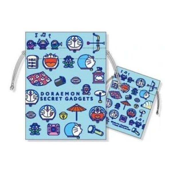 マリDRAN-187　【日本製】【ドラえもん】豆巾着【ちらし】【秘密道具】【リトルアイコン】【どらえもん】【ドラエモン】【アニメ】【テレビ】【漫画】【映画】【ケース】【ポーチ】【小物入れ】【袋】【きんちゃく】【収納】【雑貨】【グッズ】【かわ...