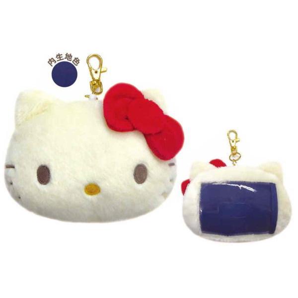 ケイKT70-PC-RD　【サンリオキャラクターズ】フェイスパスケース【レッド】【赤】【70年代】【ハローキティ】【キティちゃん】【キティ】【きてぃ】【ポーチ】【ケース】【カードケース】【定期入れ】【収納】【通勤】【通学】【雑貨】【グッズ】...