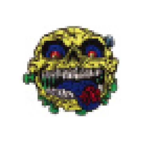 レオSkull Face　【送料無料】【アメリカン雑貨】ワッペン【Skull Face】【アメリカ】【USA】【アメキャラ】【アイロンパッチ】【アイロン】【雑貨】【グッズ】【かわいい】【送料無料】【アメリカン雑貨】ワッペン【Skull Fa...