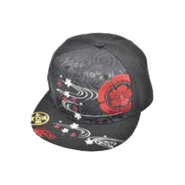 オオH28-BSF01　【送料無料】【Ripple】武将刺繍フラットキャップ【信長】【ブラック】【黒】【和柄】【帽子】【ぼうし】【メッシュ】【キャップ】【ファッション】【メンズ】【レディース】【男性】【女性】【兼用】【雑貨】【グッズ】【かわ...