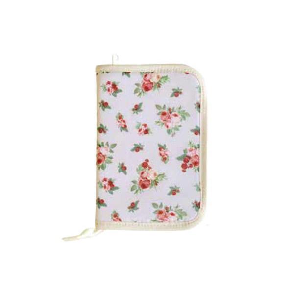 オオAME-2200　【送料無料】【Abeille】お薬手帳カードケース【プチローズ】【花柄】【フラワー】【ポーチ】【ケース】【カード入れ】【カードポケット】【ホルダー】【整理】【収納】【雑貨】【グッズ】【かわいい】【送料無料】【Abeil...