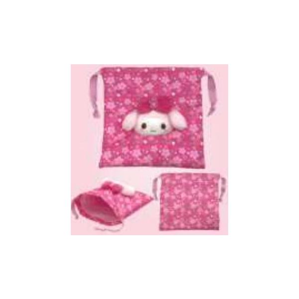 ナカ191670-24 【サンリオキャラクターズ】ボアフェイス巾着【桜着物】【マイメロディ】【まいめろでぃ】【マイメロ】【サンリオ】【ポーチ】【ケース】【小物入れ】【袋】【巾着】【巾着袋】【きんちゃく】【収納】【雑貨】【グッズ】【かわいい】...