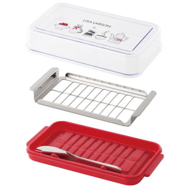 スケ629686 【日本製】【リサ・ラーソン】ステンレスカッター付きバターケースデラックス【マイキー】【デザイナー】【スウェーデン】【バターナイフ付】【カッティング】【カットバター】【器具】【ケース】【食事】【料理】【調理】【キッチン】【雑...