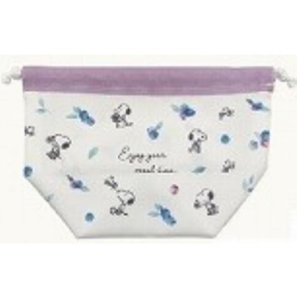 マリSPNC-075  【送料無料】【スヌーピー】【SNOOPY】ランチ巾着【ブルーベリー】【ピーナッツ】【ウッドストック】【すぬーぴー】【ポーチ】【ケース】【弁当入れ】【ランチバッグ】【収納】【雑貨】【グッズ】【かわいい】【送料無料】【ス...