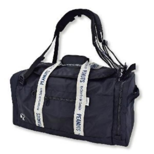 マリSPZ-3283  【スヌーピー】【SNOOPY】スクエアボストンリュック【ブラック】【黒】【ロゴテープ】【ピーナッツ】【ウッドストック】【すぬーぴー】【かばん】【カバン】【鞄】【収納】【トラベル】【旅行】【雑貨】【グッズ】【かわいい】...