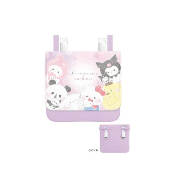 カミ221256　【サンリオキャラクターズ×もちぱん】どこでもポケット【ピンク】【nui party】【ポーチ】【カバン】【小物入れ】【ティッシュ入れ】【バッグ】【ポケット】【ポシェット】【おでかけ】【遠足】【子供】【キッズ】【雑貨】【グッ...