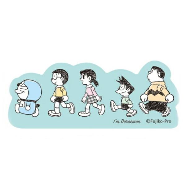 トシID-SE014　【送料無料】【ドラえもん】ステッカー【行進】【どらえもん】【ドラエモン】【ドラちゃん】【アニメ】【テレビ】【漫画】【映画】【シール】【文房具】【雑貨】【グッズ】【かわいい】【送料無料】【ドラえもん】ステッカー【行進】【...