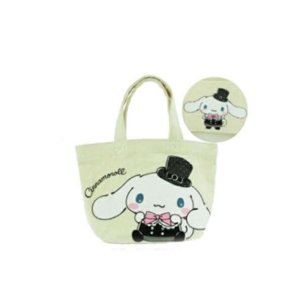 ヤスCN304　【サンリオキャラクターズ】帆布ランチバッグ【シナモロール】【シナモン】【かばん】【カバン】【鞄】【トート】【弁当入れ】【収納】【お出かけ】【アウトドア】【雑貨】【グッズ】【かわいい】【サンリオキャラクターズ】帆布ランチバッグ...