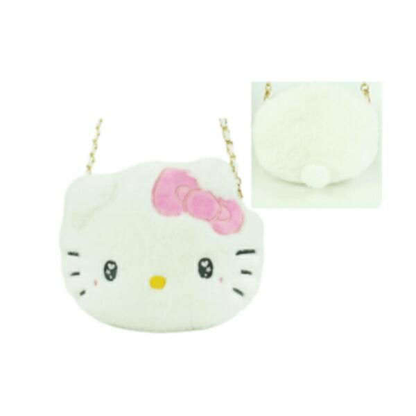 ヤスKT108　【送料無料】【サンリオキャラクターズ】ファーチェーンショルダーバッグ【ハローキティ】【かばん】【カバン】【鞄】【収納】【肩掛け】【子供】【キッズ】【雑貨】【グッズ】【かわいい】【送料無料】【サンリオキャラクターズ】ファーチェ...