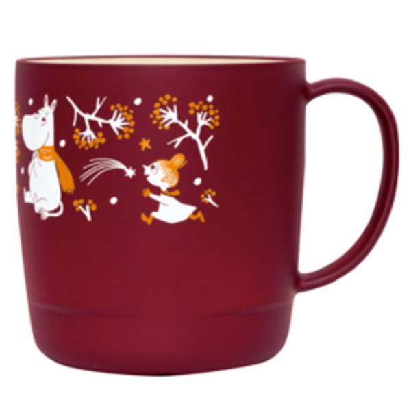 カミ221691【送料無料】【日本製】【ムーミン】【Moomin】カップ【レッド】【赤】【FIRST SNOW】【リトルミイ】【アニメ】【キャラクター】【コップ】【マグ】【食事】【食器】【キッチン】【雑貨】【グッズ】【かわいい】【TE】【送...