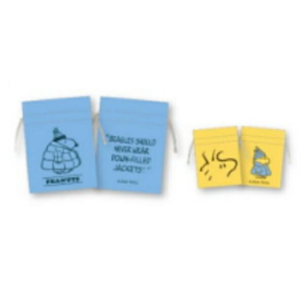 マリSPER-021  【送料無料】【スヌーピー】【SNOOPY】まめ巾着とプチ巾着セット【ブルー】【青】【ピーナッツ】【ウッドストック】【すぬーぴー】【ポーチ】【ケース】【小物入れ】【袋】【収納】【2枚入り】【雑貨】【グッズ】【かわいい】...