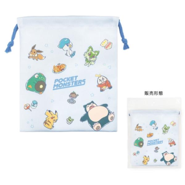 カミ305106 【送料無料】【ポケットモンスター】マチ付き巾着【ENJOY SWEETS】【ピカチュウ】【ポケモン】【ゲーム】【アニメ】【映画】【ポーチ】【ケース】【小物入れ】【袋】【収納】【遠足】【アウトドア】【子供】【キッズ】【雑貨】...