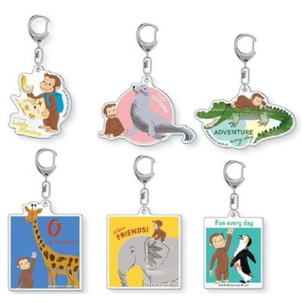 マリMCG-079 【送料無料】【クジ】【日本製】【おさるのジョージ】トレーディングアクリルキーホルダー【IN THE CITY】【ひとまねこざる】【Curious George】【絵本】【アニメ】【キャラクター】【キーリング】【チャーム】...