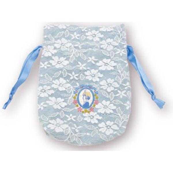 マリMCSA-039 【送料無料】【カードキャプターさくら】巾着【ブルー】【青】【レース×刺繍】【アニメ】【ポーチ】【ケース】【小物入れ】【袋】【きんちゃく】【収納】【子供】【キッズ】【雑貨】【グッズ】【かわいい】【送料無料】【カードキャプ...
