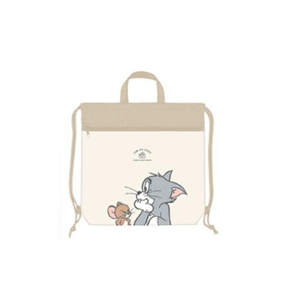 クラ128590 【送料無料】【トムとジェリー】ナップサック【トム】【ジェリー】【アニメ】【キャラクター】【かばん】【カバン】【鞄】【バッグ】【収納】【学校】【プール】【スイミング】【海】【アウトドア】【子供】【キッズ】【雑貨】【グッズ】【...