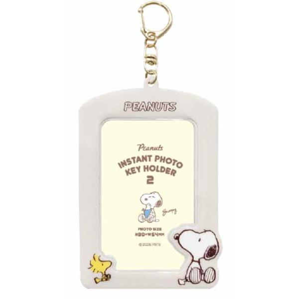 エス17721 【SNOOPY】インスタントフォトキーホルダー2【スヌーピー】【ピーナッツ】【ウッドストック】【すぬーぴー】【アニメ】【キャラクター】【キーリング】【チャーム】【ケース】【カバー】【写真入れ】【収納】【推し】【推し活】【雑貨...