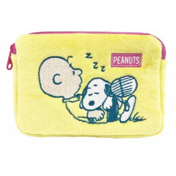エス17719 【送料無料】【スヌーピー】【SNOOPY】ミニティッシュポーチ付きパスケース2【チャーリー・ブラウン】【ピーナッツ】【ウッドストック】【キャラクター】【ポーチ】【ティッシュ入れ】【カード入れ】【定期入れ】【収納】【通勤】【通...