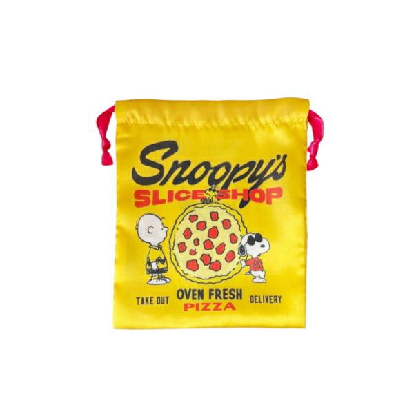 スモSN2127 【送料無料】【スヌーピー】【SNOOPY】リボン巾着【ピザ】【ピーナッツ】【ウッドストック】【すぬーぴー】【キャラクター】【ポーチ】【ケース】【小物入れ】【袋】【収納】【子供】【キッズ】【雑貨】【グッズ】【かわいい】【送料...
