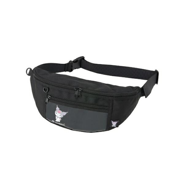 スケ651755 【サンリオキャラクターズ】ボディバッグフロントクリアポケット【クロミ】【かばん】【カバン】【鞄】【ウエストポーチ】【ポシェット】【収納】【お出かけ】【アウトドア】【子供】【キッズ】【雑貨】【グッズ】【かわいい】【サンリオキ...