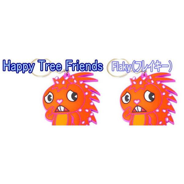 ■サイズ■約H7.5×W6（チェーン含まず）■説明■ハッピーツリーフレンズFlaky（フレイキー）ゴムキーホルダー新キャラ登場！ドンドン！癖になっちゃう！かわいいキャラクターが勢揃いであります！「風変わりな」と言う意味の単語flaky