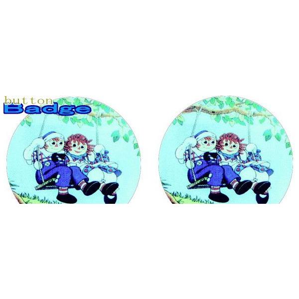 ■説明■Raggedy Ann &amp; Andy【ラガディアン】【4】人気の缶バッジを大量投入！服やバック・カバンなどをリメイクしちゃいましょう♪なつかしいキャラクターや海外のメーカー！お気に入りを見つけてください♪【缶】【バッチ】【バ...
